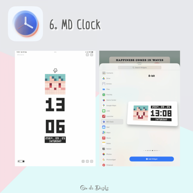 รวม App ทำ Widget สวยๆ ใน iPad - On da desk